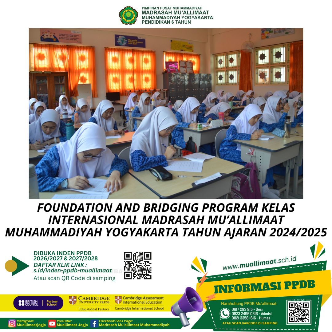 FOUNDATION AND BRIDGING PROGRAM KELAS INTERNASIONAL MADRASAH MU ...