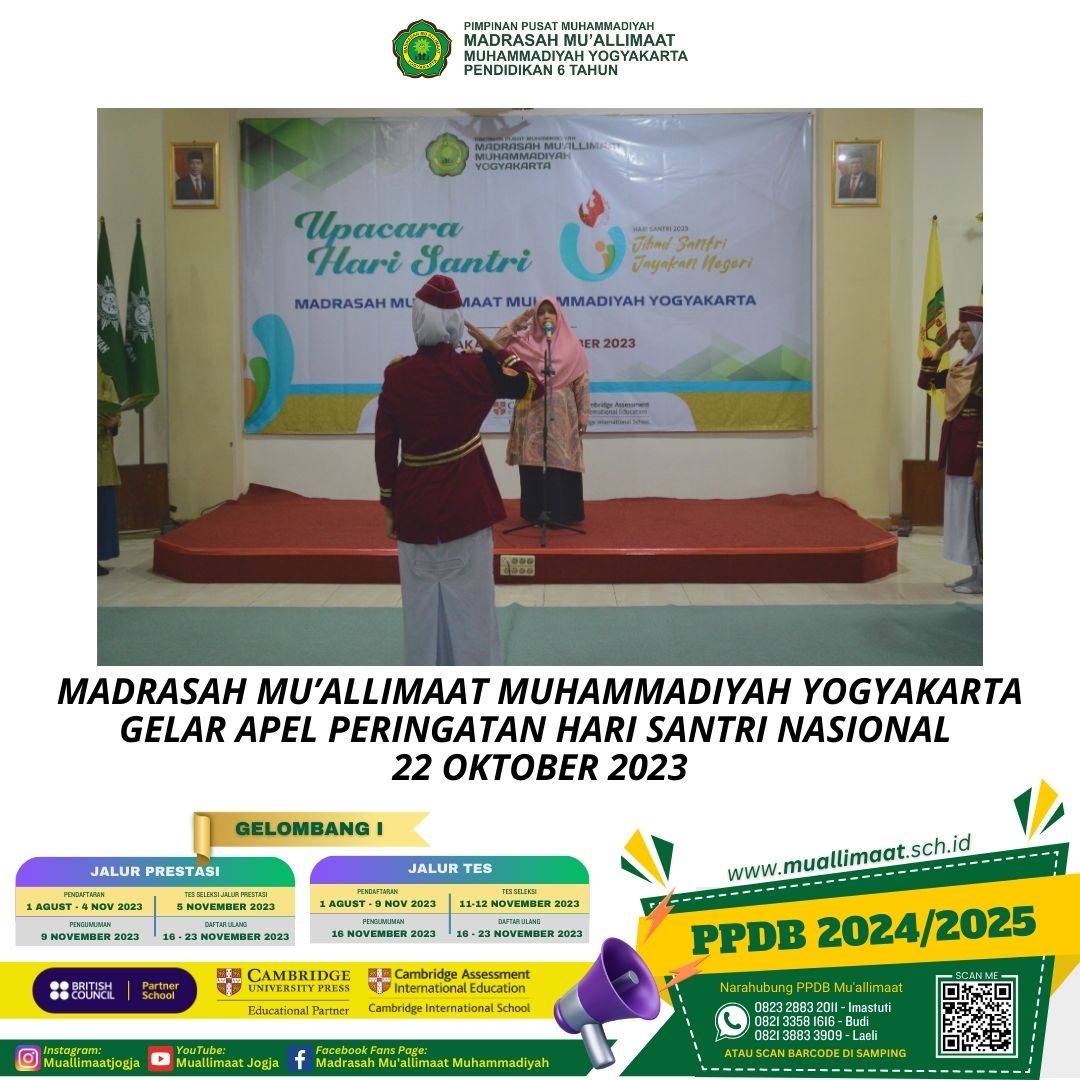 MADRASAH MU’ALLIMAAT MUHAMMADIYAH YOGYAKARTA GELAR APEL PERINGATAN HARI ...