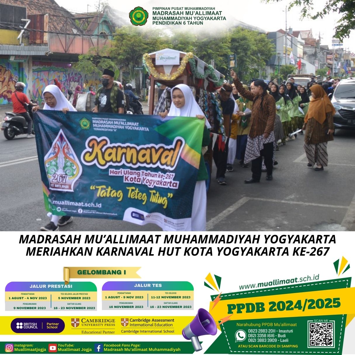 MADRASAH MU’ALLIMAAT MUHAMMADIYAH YOGYAKARTA MERIAHKAN KARNAVAL HUT ...