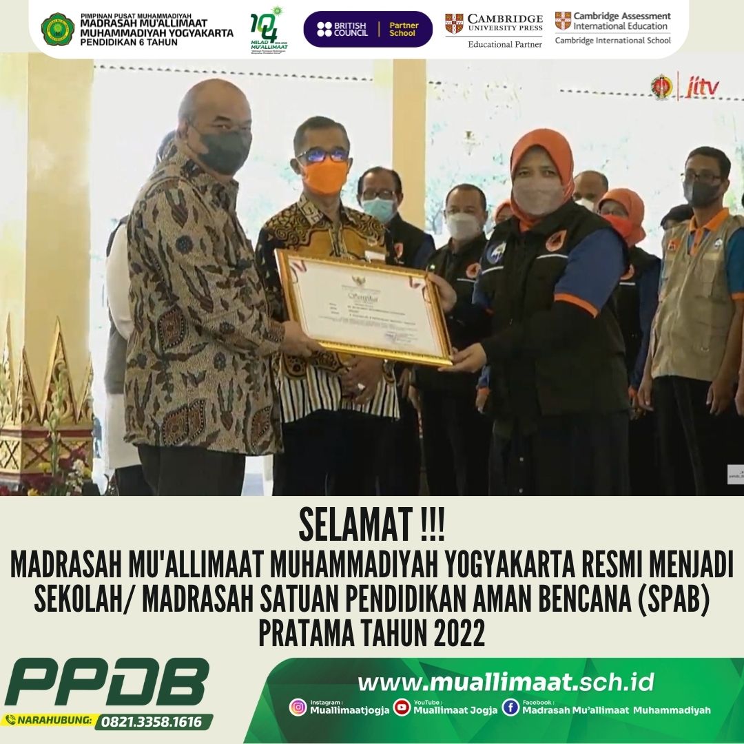 MADRASAH MU’ALLIMAAT MUHAMMADIYAH YOGYAKARTA RESMI MENJADI SEKOLAH ...