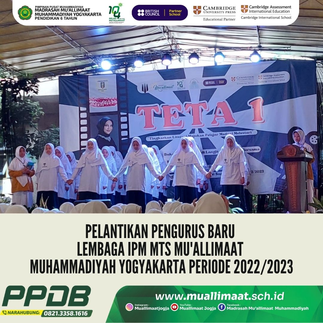 PELANTIKAN PENGURUS BARU LEMBAGA IPM MTS MU’ALLIMAAT MUHAMMADIYAH ...
