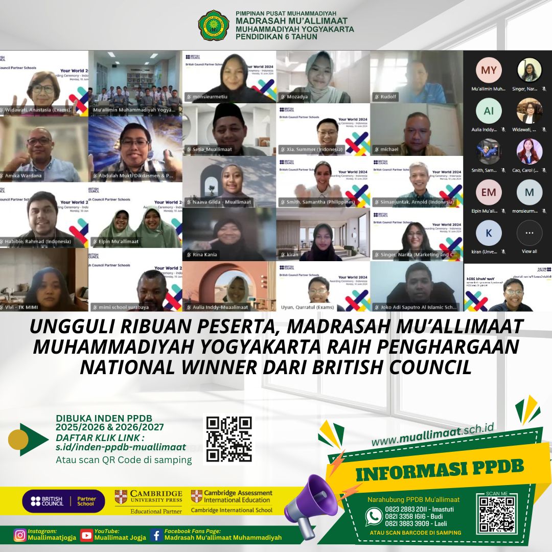 UNGGULI RIBUAN PESERTA, MADRASAH MU’ALLIMAAT MUHAMMADIYAH YOGYAKARTA ...
