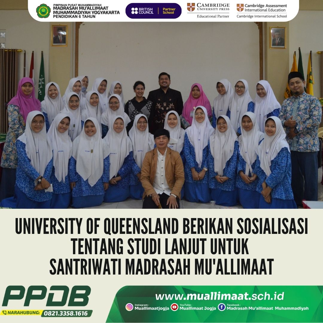 UNIVERSITY OF QUEENSLAND BERIKAN SOSIALISASI TENTANG STUDI LANJUT UNTUK ...